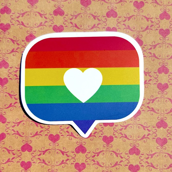 Hand Crafted | Design | Talk Pride Month Lgbtqia Rainbow Vibrant Single ...